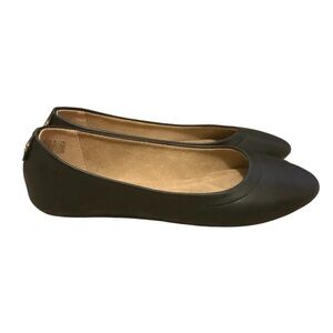 Danskin | Shoes | Danskin Poise Black Vegan Faux Leather Slipon Ballet ...